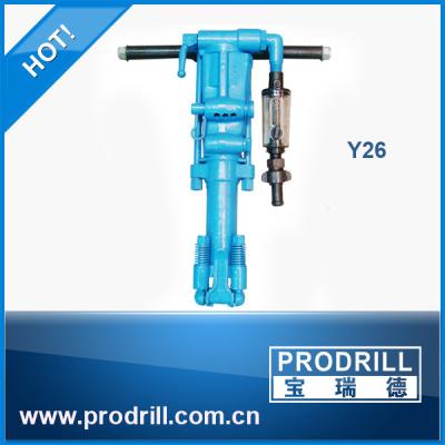 China Y26 Pneumatic Hand Hold Rock Drill Machine for Drilling for sale