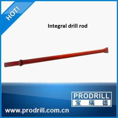 China integral drill rod with chisel type for sale