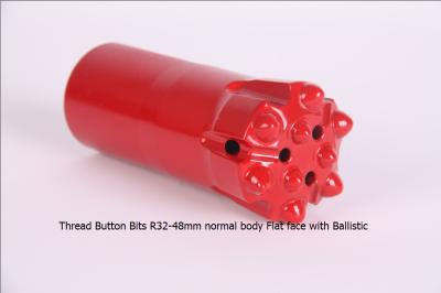 Китай Проденьте нитку сторону нормального тела битов кнопки R32-48mm плоскую с баллистическим продается