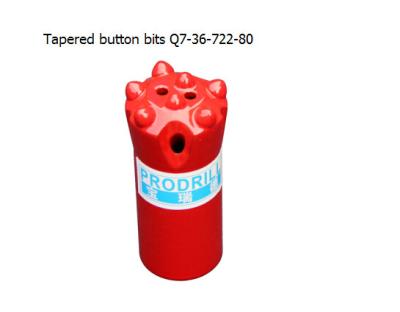 China Tapered button bits Q7-36-7 22-80 for sale