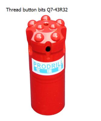 China Thread button bits Q7-43R32 for sale