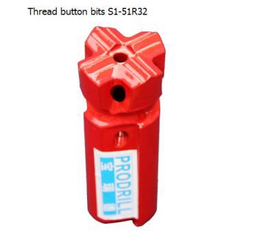 China Thread button bits S1-51R32 for sale