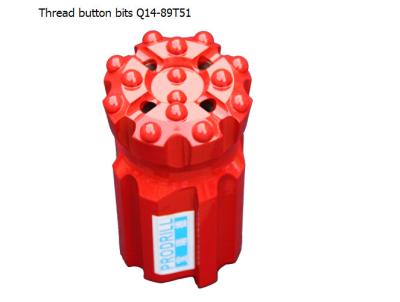 China Thread button bits Q14-89T51 for sale
