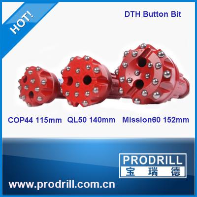 China DHD Ql Cop SD Mission 85mm-482mm DTH Bits for sale