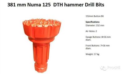Китай Бит NUMA125-381mm DTH продается