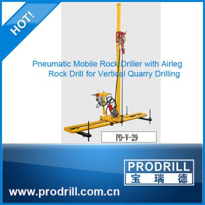 China Pneumatic Mobile Rock Driller for Vertical Drilling for sale