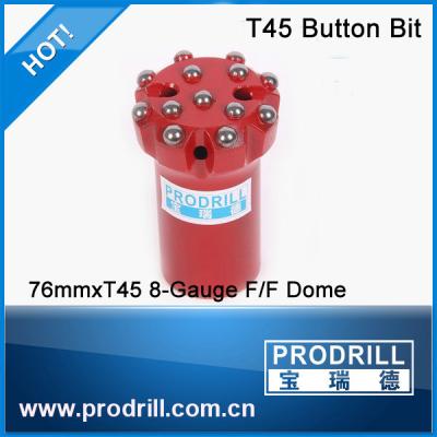 China Thread button bits T45-76mm for sale