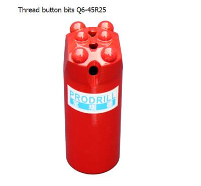 Китай Биты кнопки резьбы R25 Q6-45mm от Prodrill продается
