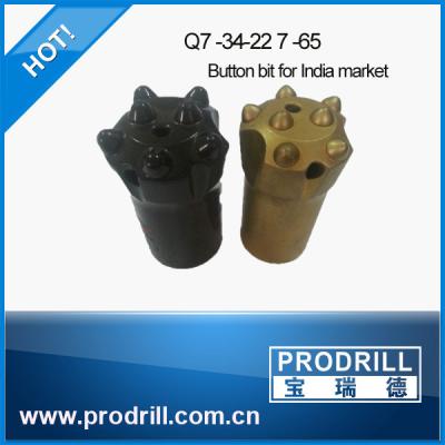 China Q7-34 22  7-65 Tapered button drill bit for India market for sale