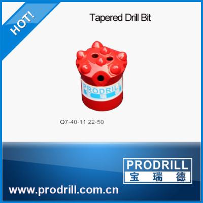 China Q7-40-11 22-50 buttons Tapered button drill bit for sale