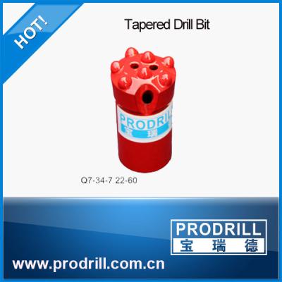 China Q7-34-7 22-60  Tapered button drill bit for sale