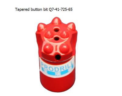 China Q7-41-7 25-65 tapered button Bits with best price for sale