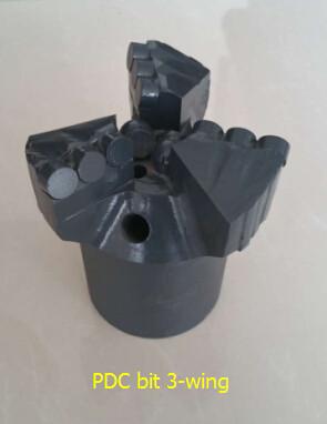 China 3-wing PDC bit for Coal Mining and Stonework for sale