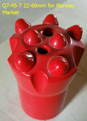 China Q7-45-7 22-60mm tapered drill bit for Norway Market for sale