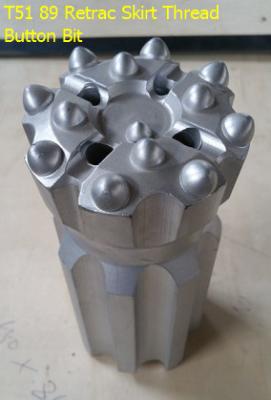 China T51 89 Retrac Skirt  Thread Button Bit  from PRODRILL for sale