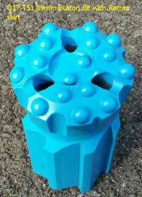 Китай Бит кнопки резьбы T51 89mm с юбкой Retrac и 17 кнопками продается
