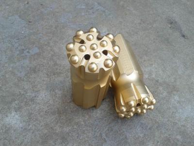 China threaded shank rock cutting tools button bits T38 64mm for sale