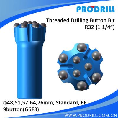 Китай R32-48,51,57, 64, 76mm продевают нитку бит кнопки, FF, 9buttons продается