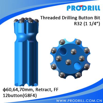 Китай Бит кнопки резьбы R32-60,64,70mm, FF, 12buttons, retrac продается