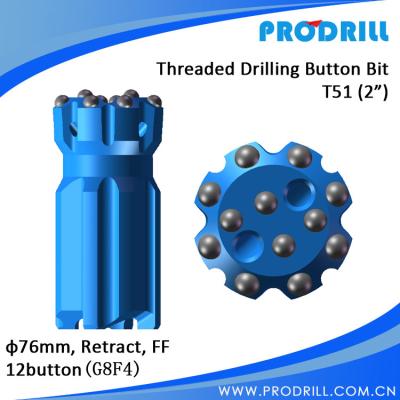 Китай Бит кнопки резьбы T51-76mm, втягивает, FF, 12buttons продается