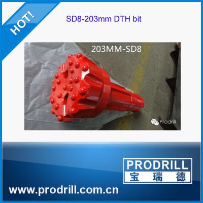 China DTH Button bits sd8-203  in diameter range between 195 mm - 305mm for sale