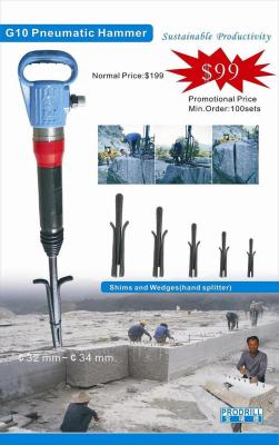China G10 Pneumatic Hammer drill for splitting and cutting for sale
