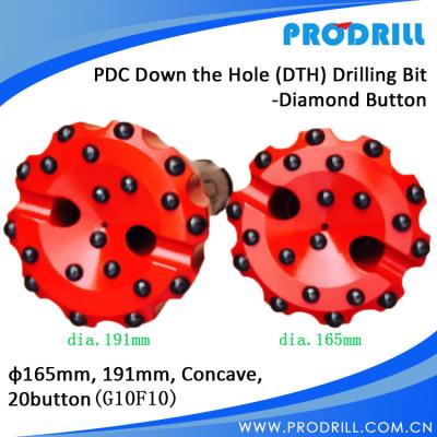 China SD6 PDC BUTTON DTH BIT for sale