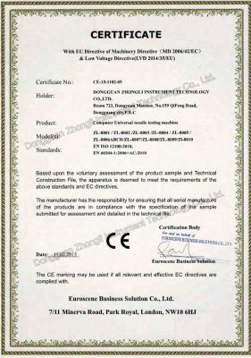 China Computer-Controlled Universal Testing Machine with 3 Point and 4 Point Bending and IP56 Protection for sale