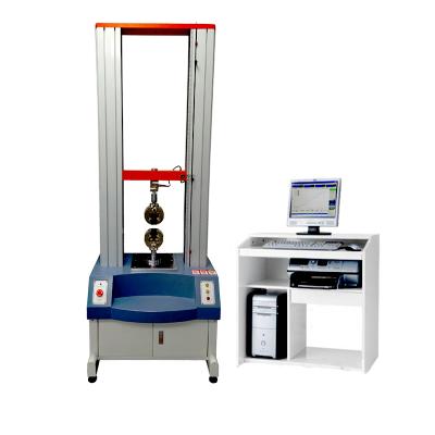 China Electronic Universal Testing Machine with 2 Years Warranty 5KN Load Cell and 1/200000 Resolution for Rubber Tensile Strength and Elongation Test for sale