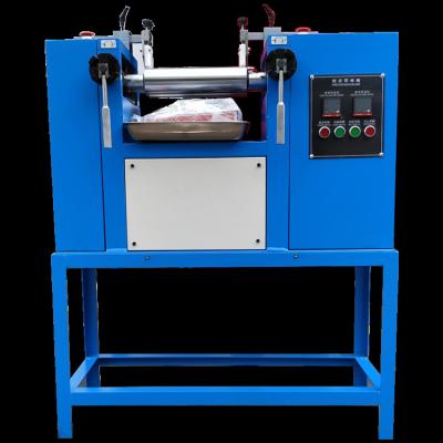 China Mini Lab 76mm Two Roll Mixing Mill For Plastic for sale