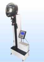 China Single Column Helmet Testing Equipment With PLC Touch Screen for sale