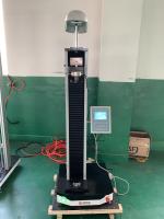 China Single Column Helmet Testing Equipment With PLC Touch Screen for sale