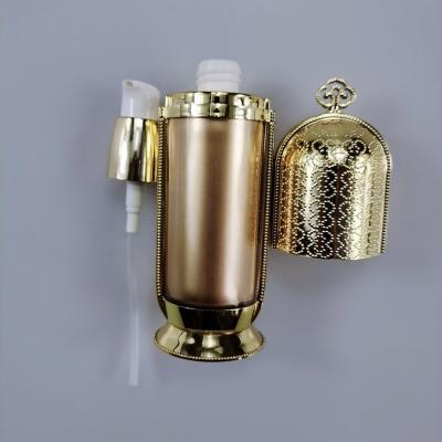 Cina Acrilico Corona d'oro Emulsione Bottiglia Cosmetica Imballaggio Bottiglia 50g 120g Luxury Acrylic in vendita