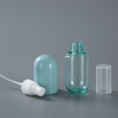 Cina 40/60ml SPRAYER PUMP PET Capsula Bottiglia Spray in bellissimo colore per acqua essenziale portatile in vendita