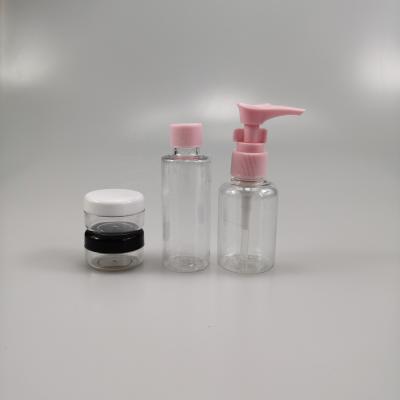 Cina 4PCS Contenitori per la toilette a prova di perdite ricaricabili Kit Collare Materiale Kit di viaggio PET Bottiglia in vendita