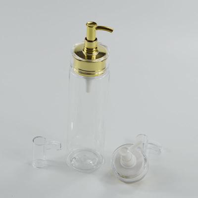 Cina Cappuccio di plastica lussuoso 24mm UV Plattatura oro Colore lozione Dispenser pompa per bottiglia acrilica in vendita