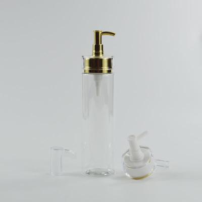 Cina Cappuccio di plastica lussuoso 24mm UV Plattatura oro Colore lozione Dispenser pompa per bottiglia acrilica in vendita