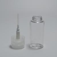 China 100ml PET Collar Customized Press Push Down Dispenser Bottle for Make Up Remover for sale