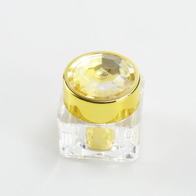Cina Contenitore per imballaggi cosmetici riutilizzabili 10 g Crema per gli occhi in oro Materiale da barattolo di plastica acrilica in vendita