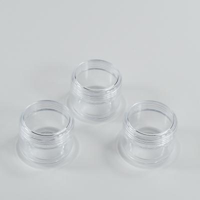 Cina Barattolo trasparente di plastica cosmetica rotonda mini trasparente con capacità di 20 ml e colletto PS in vendita