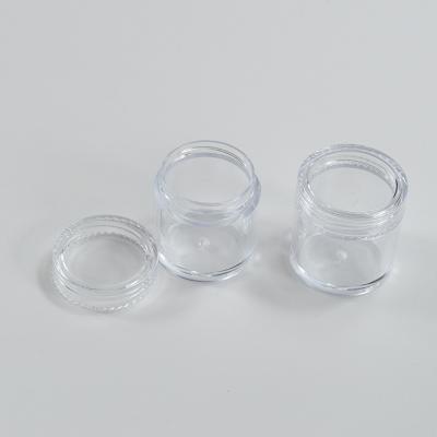 Cina Contenitore di crema per il viso in plastica PS da 10 ml Mini barattolo per campioni di olio essenziale di capacità 10 ml in vendita