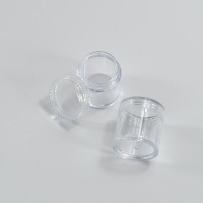 Cina Contenitore di crema per il viso in plastica PS da 10 ml Mini barattolo per campioni di olio essenziale di capacità 10 ml in vendita
