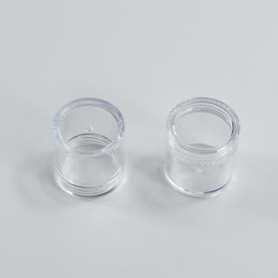 Cina Contenitore di crema per il viso in plastica PS da 10 ml Mini barattolo per campioni di olio essenziale di capacità 10 ml in vendita