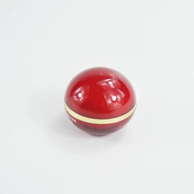 Cina Colore della bottiglia personalizzato 5g cosmetici Vaso di plastica a forma di sfera con contenitore acrilico in vendita