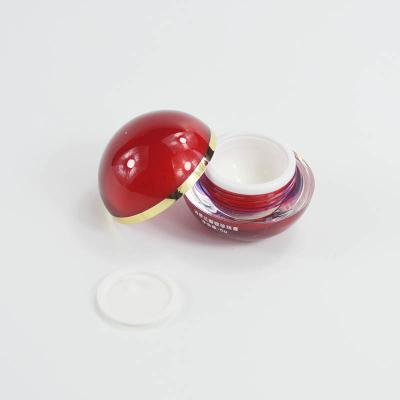 Cina Colore della bottiglia personalizzato 5g cosmetici Vaso di plastica a forma di sfera con contenitore acrilico in vendita