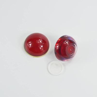 Cina Colore della bottiglia personalizzato 5g cosmetici Vaso di plastica a forma di sfera con contenitore acrilico in vendita