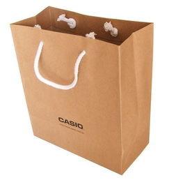 Cina corda su misura della borsa di carta kraft che solleva le borse stampate di Kraft in vendita