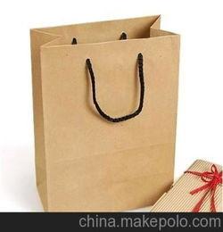 Cina corda su misura della borsa di carta kraft che solleva le borse stampate di Kraft in vendita