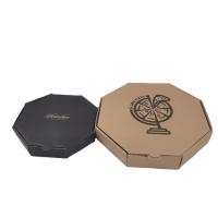 China Kraft Corrugated Custom Printed Pizza Boxes Octangle Shape for sale