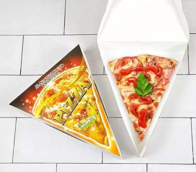 Cina Il triangolo modella la stampa a colori d'imballaggio Kraft del contenitore di pizza ondulato in vendita